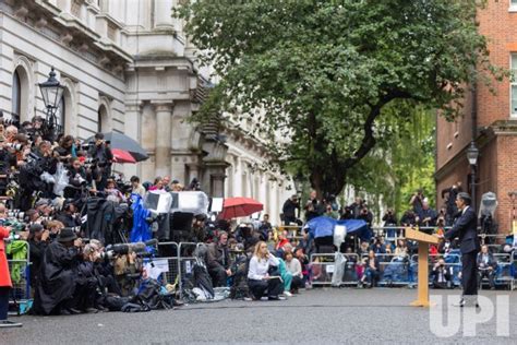 Photo Prime Minister Rishi Sunak Delievers Resignation Speech Before