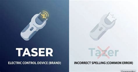 Taser Or Tazer Difference Explained With Examples