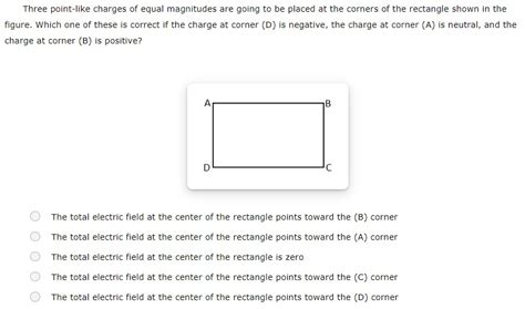 Solved Three Point Like Charges Of Equal Magnitudes Are