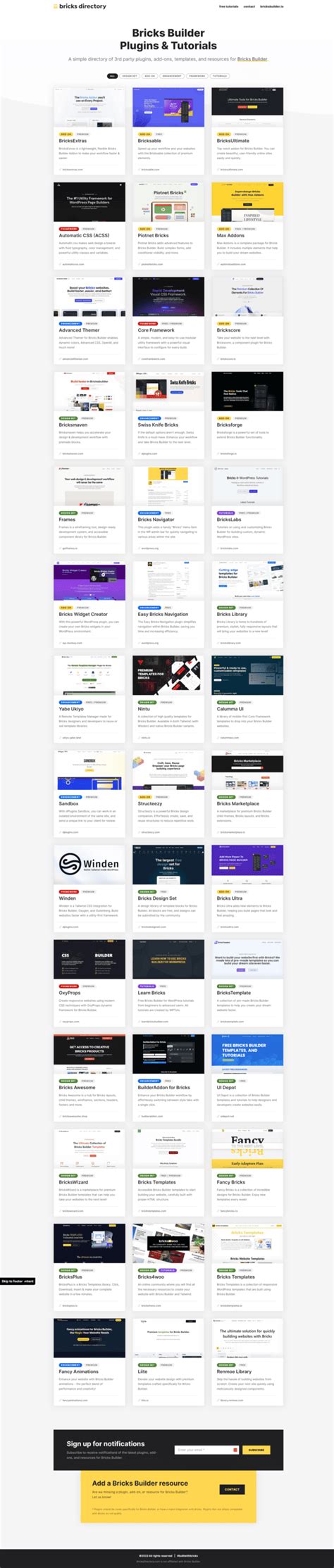 Bricks Directory A Website Built With Bricks Builder