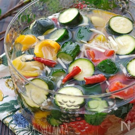 さっぱりヘルシー！＊夏野菜の水キムチ＊ レシピサイトnadia