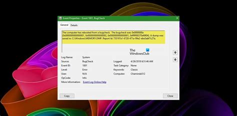 The Computer Has Rebooted From A Bugcheck Fixed