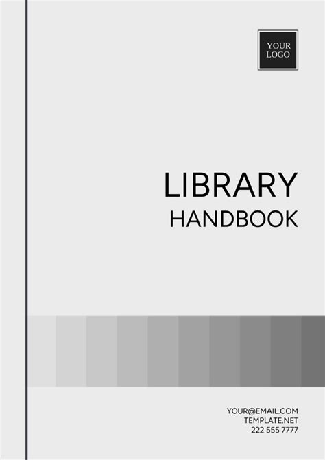 Free Library Handbook Template To Edit Online