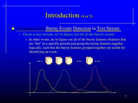 ppt parameter free bursty events detection in text streams powerpoint