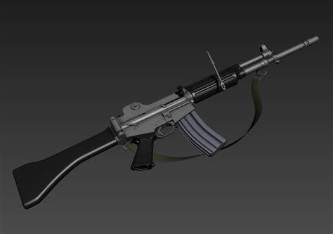 3d Max Korean K2 Gun