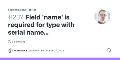 Field Name Is Required For Type With Serial Name Aallam Openai