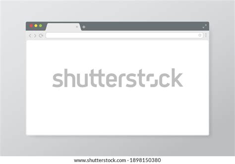 Web Browser Screen Vector On Computer Stock Vector Royalty Free
