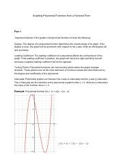 Understanding Polynomial Functions: Features, Turning Points, | Course Hero