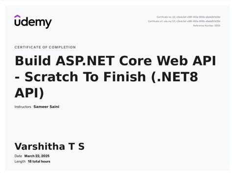 Aspnetcore Dotnet8 Webapi Backenddevelopment Softwaredeveloper