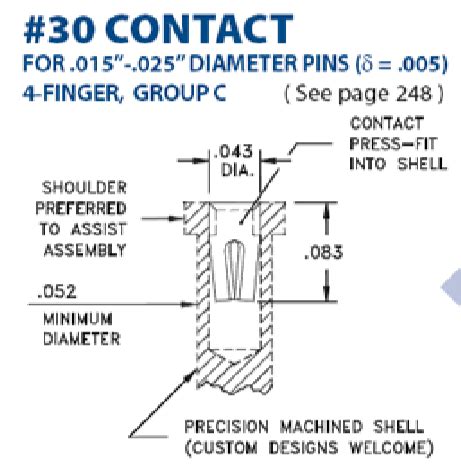 Machined Pin Socket Shoulder Dimension Electronics Forum Circuits