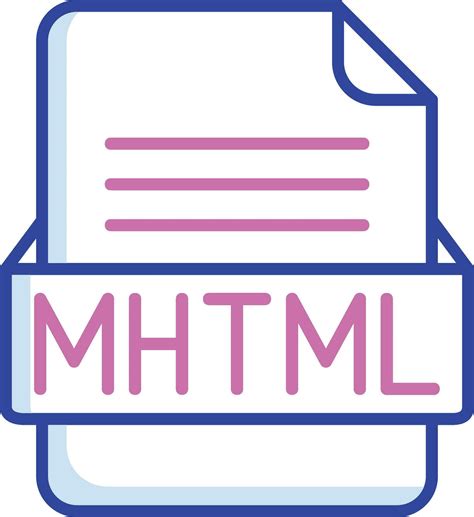 MHTML File Format Vector Icon 29699014 Vector Art At Vecteezy