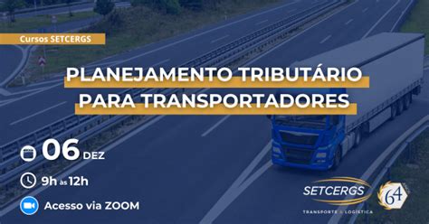 Planejamento TributÁrio Para Transportadora Online Sympla