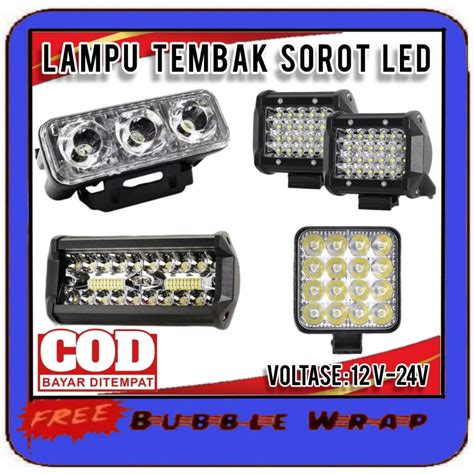 Jual Lampu Tembak Sorot Led Cree Lampu Tembak Sorot Led Motor Mobil