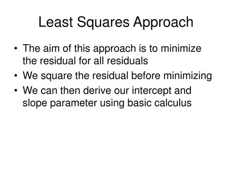 PPT Ordinary Least Squares PowerPoint Presentation Free Download ID 704258