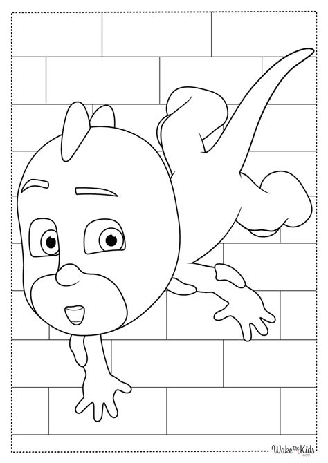 Gekko Pj Masks Printable Coloring Pages Free Printables