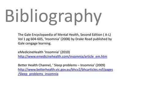 Psych Insomnia Powerpoint Ppt