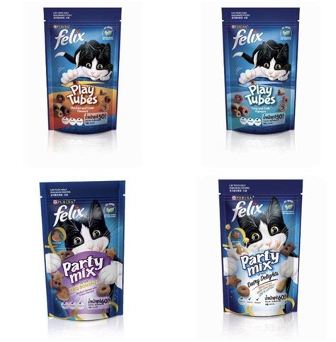 ขนมแมว Felix Party Mix Play Tube เฟลิกซ์ ขนมสำหรับแมว อาหารแมว อาหารแมว Felix ขนมสำหรับ แมว