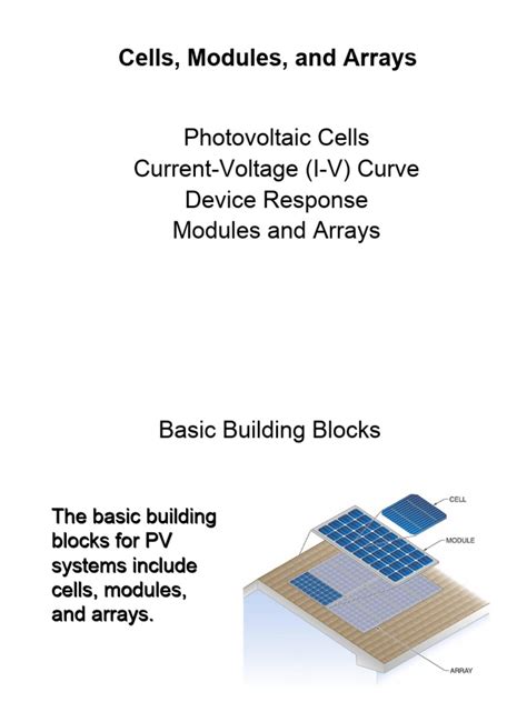 Cells Modules Arrays Pdf