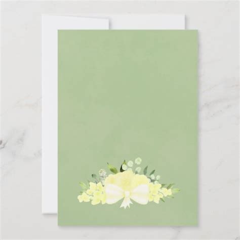 Rustic Yellow Watercolor Floral Elegant Wedding Invitation Zazzle