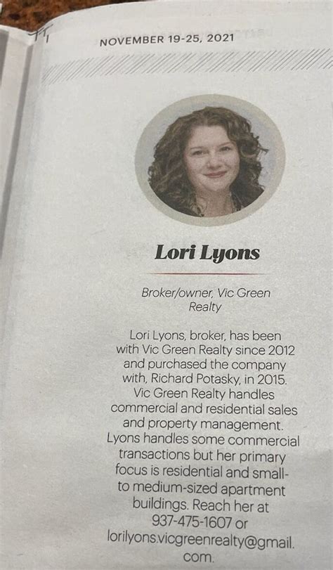 Lori Lyons On Linkedin Tooting My Own Horn Named In The Dayton