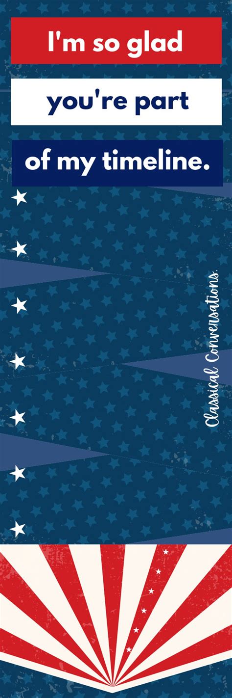 Classical Conversations Bookmarks Cc Cycle 3 Im So Glad Youre Part Of My Timeline Cc T