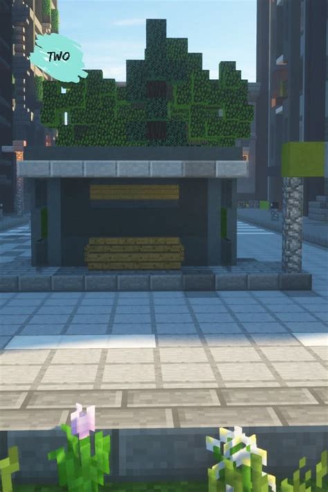 Bus Stop Minecraft Haus Minecraft Stadt Minecraft Bauanleitung