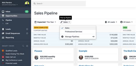 Opportunity Pipeline View