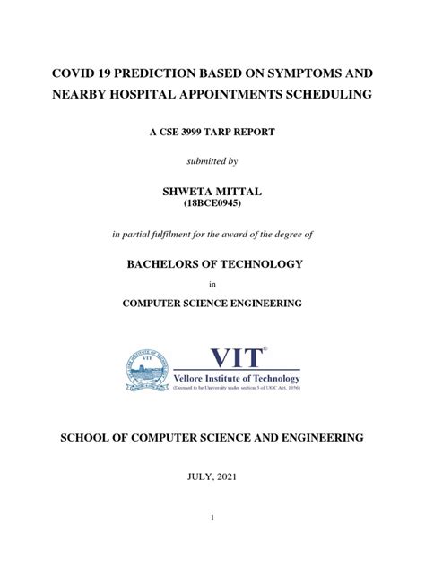Report Template Pdf Logistic Regression Regression Analysis