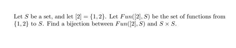 solved to show that there exist a bijection prove that the