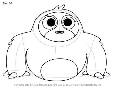 How To Draw Pink Slooth From Hanazuki Hanazuki Step By Step