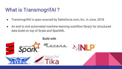 Transmogrifai Automate Machine Learning Workflow With The Power Of