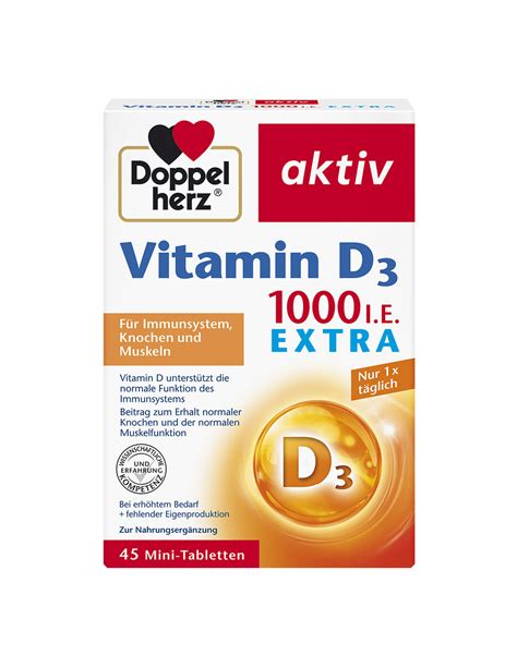 Doppelherz Active Vitamin D 400 IU 45 tablets / Допелхерц® актив ...