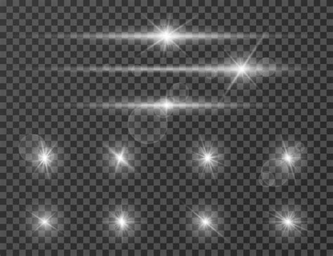 Premium Vector Light Flare Optical Lens Glowing Flashlight Effect