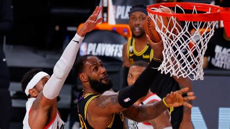 Lebron James Cant Enjoy Lakers Game 4 Win Over Trail Blazers Nba