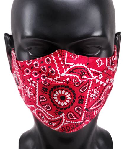 Red Bandana On Face Bandana Dust Mask Atv Tek
