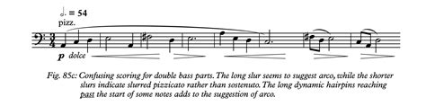 Duration Of Double Bass Pizzicato Notation Orchestration Online