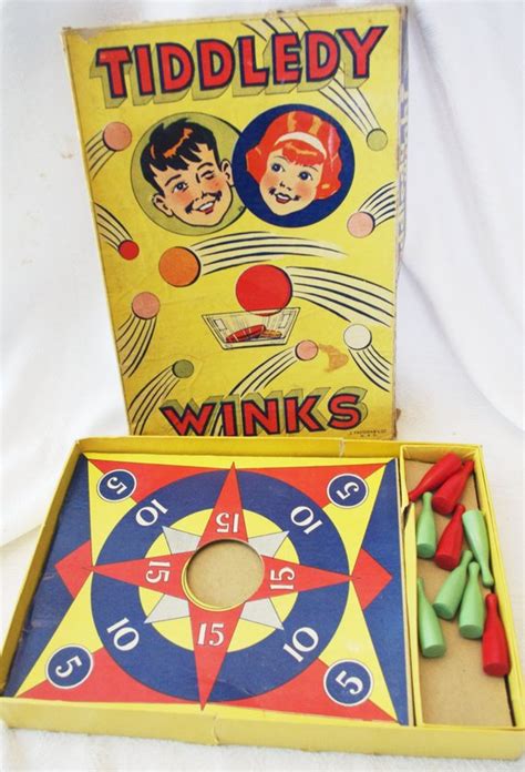 Vintage Game Tiddledy Winks S J Pressman Co Great Etsy Vintage Games Vintage Vintage
