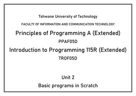Unit 2 Scratch Program Ppbf15d Tshwane University Of Technology