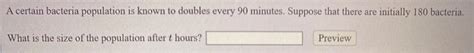solved use regression to find an exponential equation that