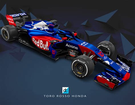 2018 Toro Rosso Honda Concept Liveries 8 Images Behance