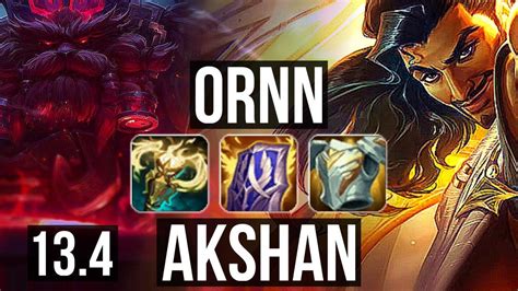 ORNN Vs AKSHAN TOP Games KR Challenger YouTube