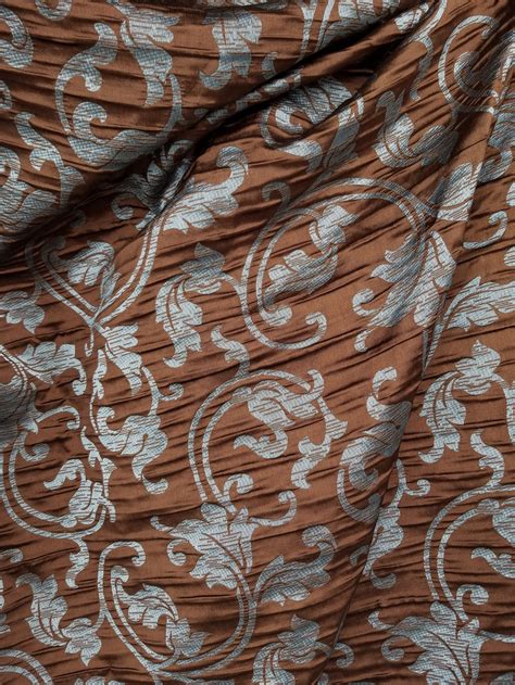 Tela Jacquard Tejido Jacquard Tejido Jacquard Azul Chocolate Etsy
