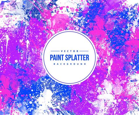 Colorful Paint Splatter Background Vector Art And Graphics