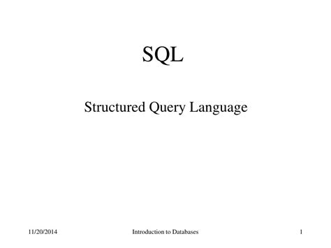Ppt Sql Powerpoint Presentation Free Download Id6890022