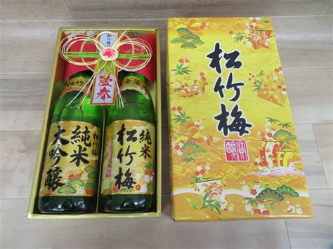 Yahooオークション 38210 松竹梅 純米大吟醸 純金箔入 1800ml 2本セ