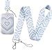 Amazon Beemorita Blue ID Badge Holder Lanyard For Keys Cute
