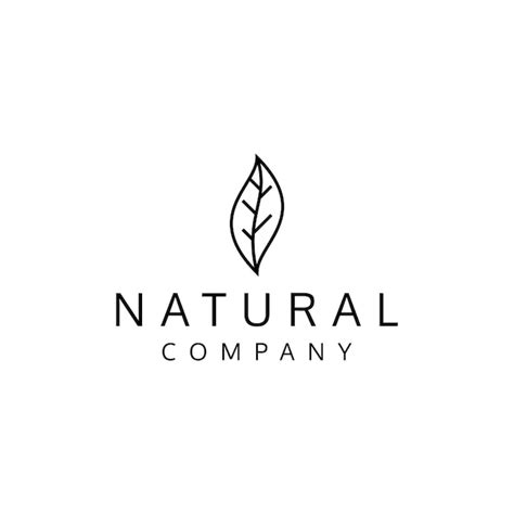 Premium Vector Simple Leaf Logo Design