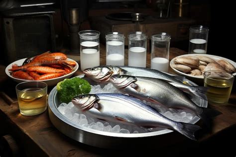 Premium Photo Ensuring Safe Seafood Consumption Analyzing Heavy Metal