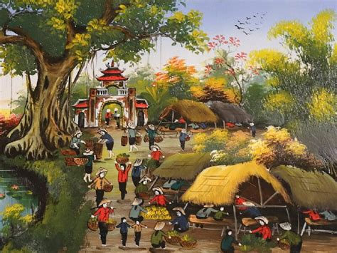 Tổng hợp 48 ảnh về tranh phong cảnh ngày tết iedunet edu vn