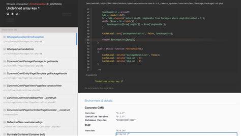 Error After Change To Php 8 0 Installation Concrete CMS